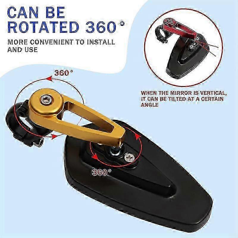 For Kawasaki Z900 Z 900 Motorcycle Rear View Black Handle Bar End Side ...