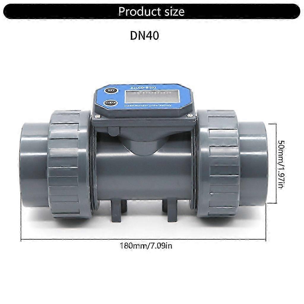 DN15-DN80 Precise Digital Flowmeter LCD Display For Efficient Water ...