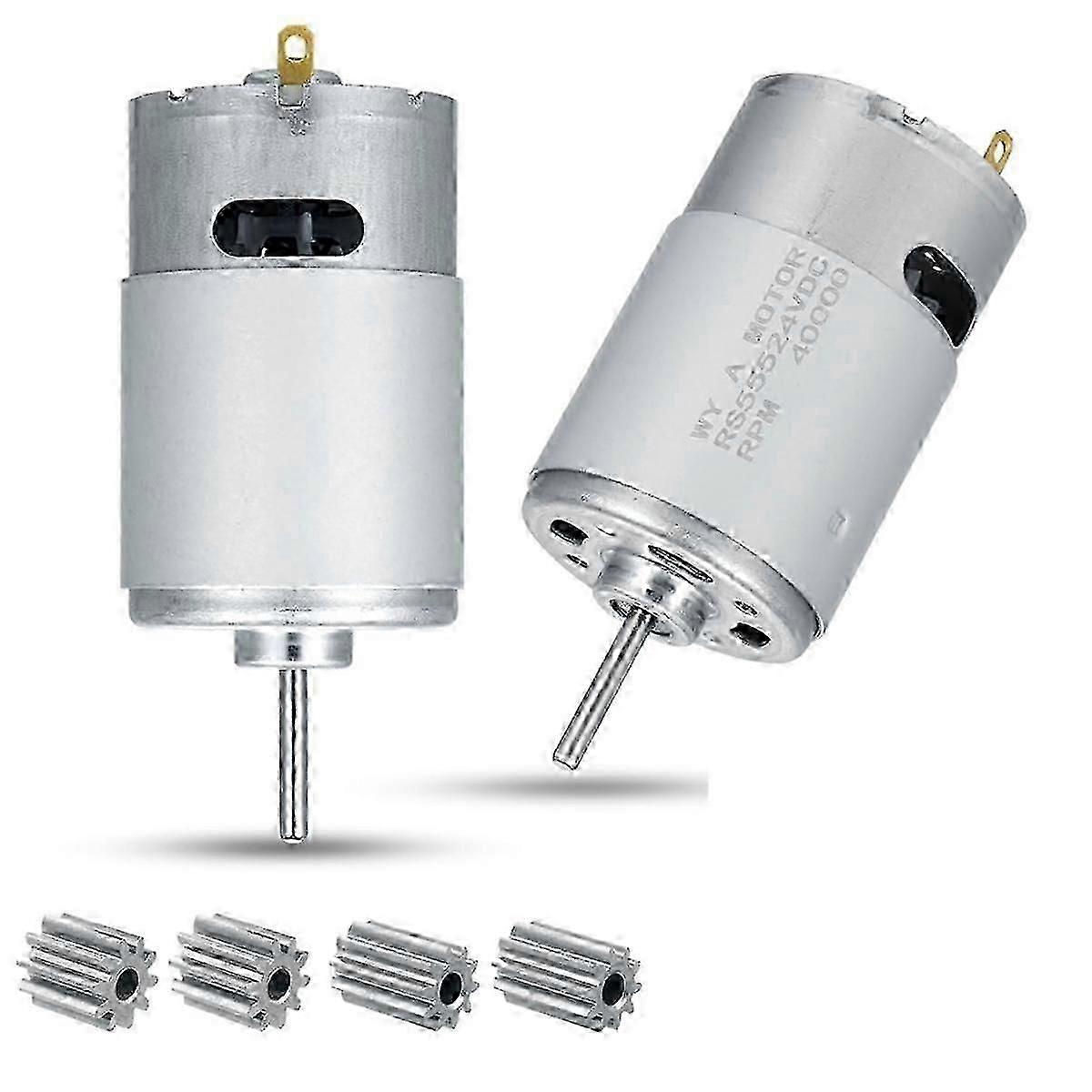 24V 40000RPM Electric Motor 2Pc,High Speed Motor RS555 Kids Ride on ...