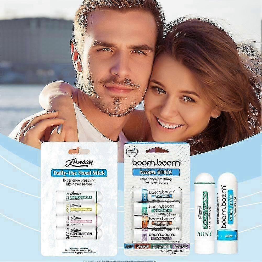 Cujmh Aromatherapy Inhaler Nasal Stick, 4 Pack Essential Oil Stick for ...