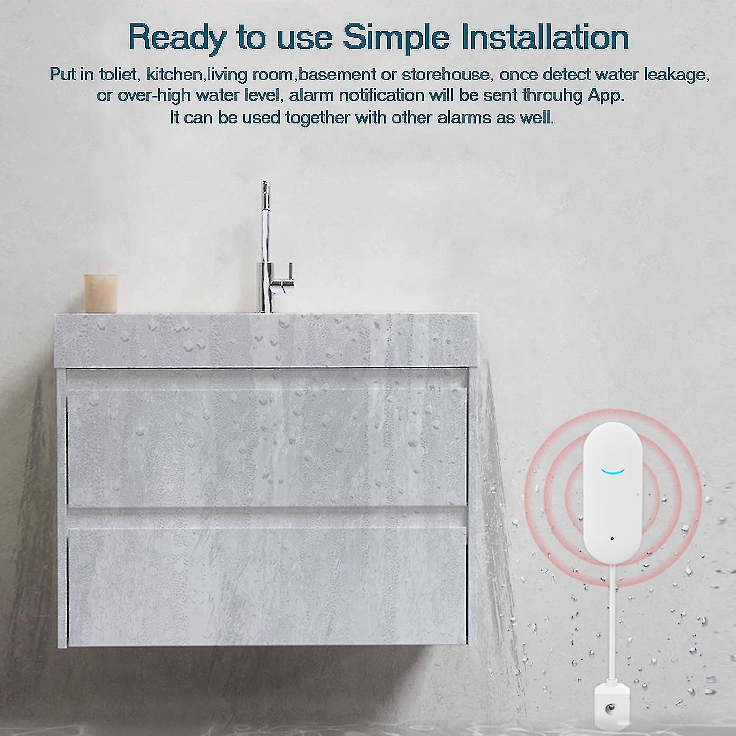 Wifi Water Sensor Leak Detector: Smart Water Leak Detector, Smart Water ...