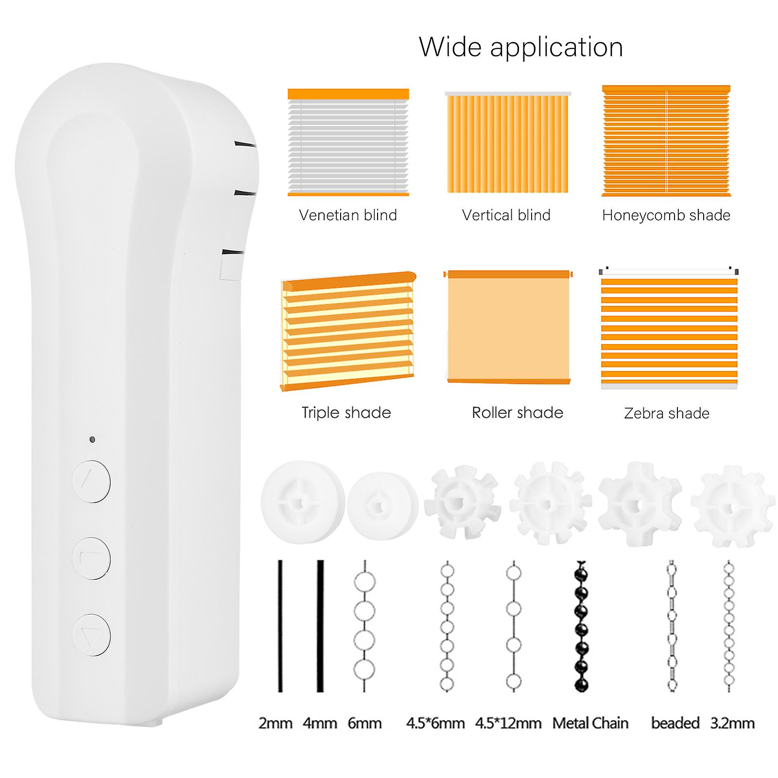 Solar Powered Smart Blinds Drive Motor Motorized Chain Roller | Fruugo UK