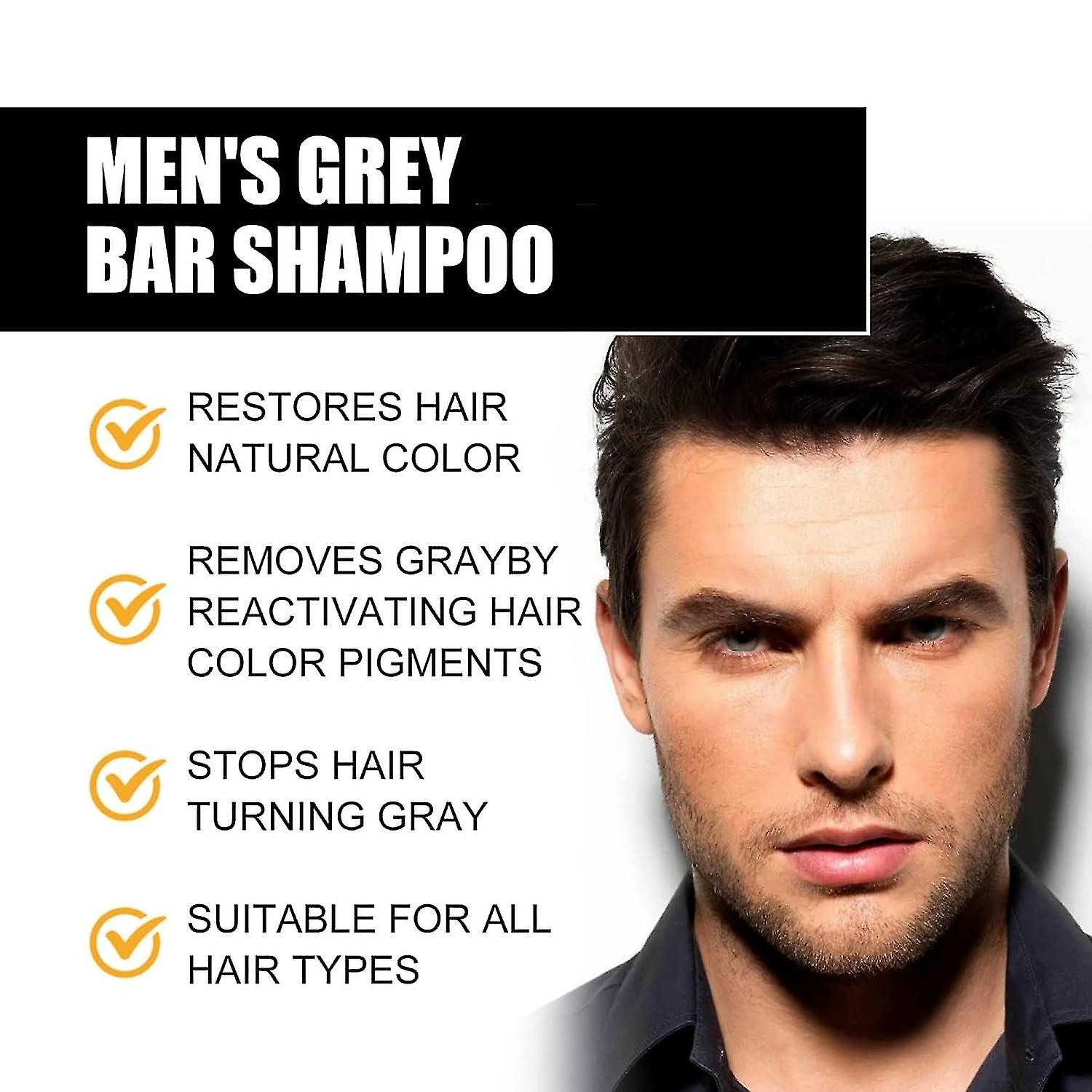 Hair Darkening Shampoo Bar, Gray Hair Coverage Soap, Grey Reducing ...