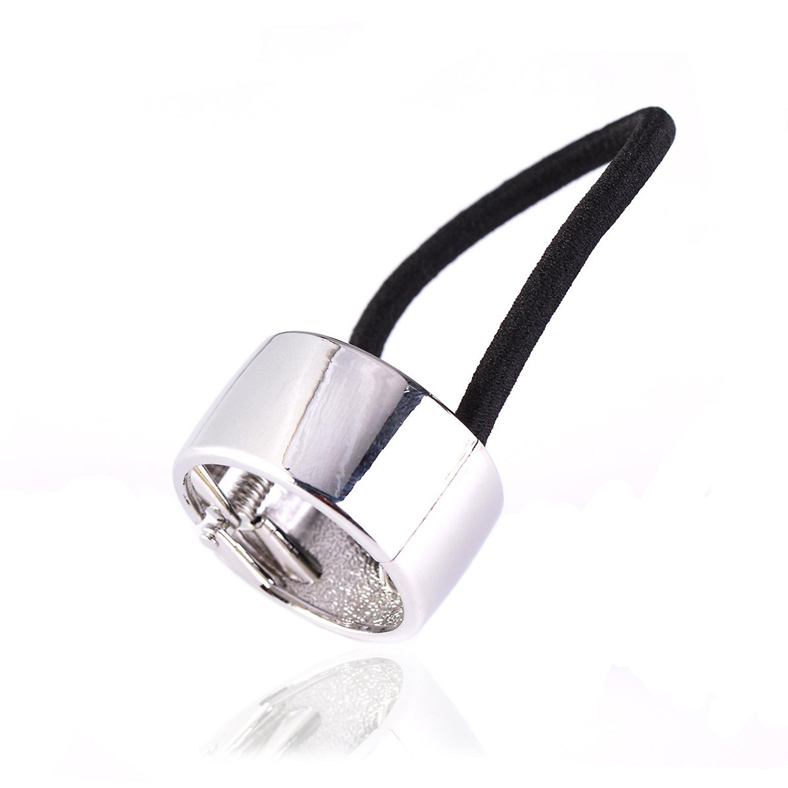 Metal Circle Hair Scrunchie 4 Colors Chic Stretchy Ponytail Holder Hair ...