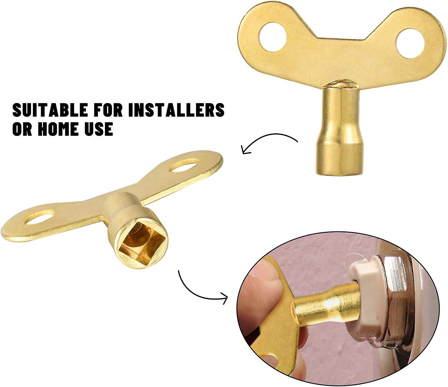 Square Socket Bleed Keys 10-Piece Radiator Valve Keys - For Plumbing ...