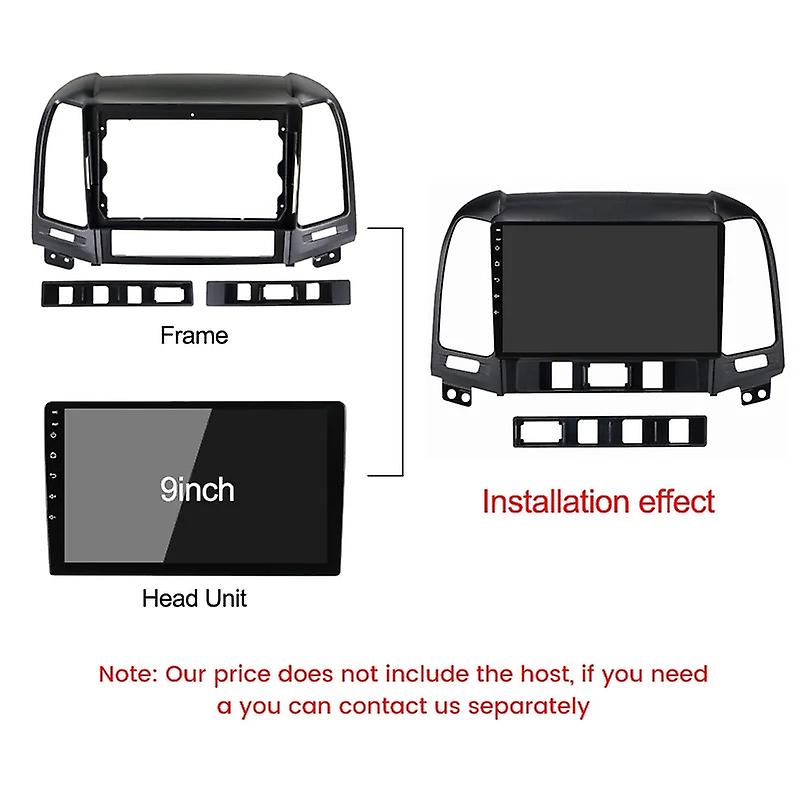 Car Radio Dashboard Frame For Hyundai Santa Fe 2006 - 2012 Car Video ...