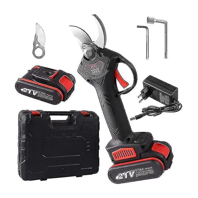 Electric Pruning Shears, 21vf Rechargeable Professional Cordless ...