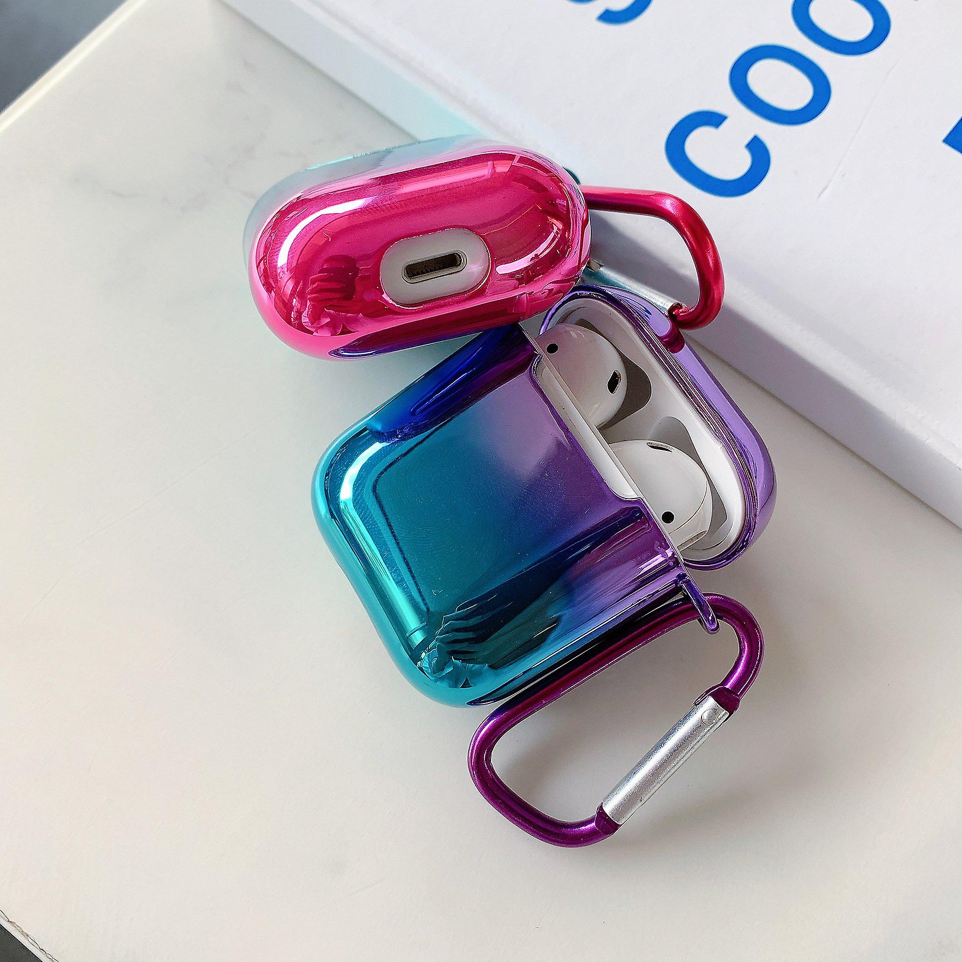 Protective skin case for airpods 1 2 3 pro gradient plating shinny tpu ...