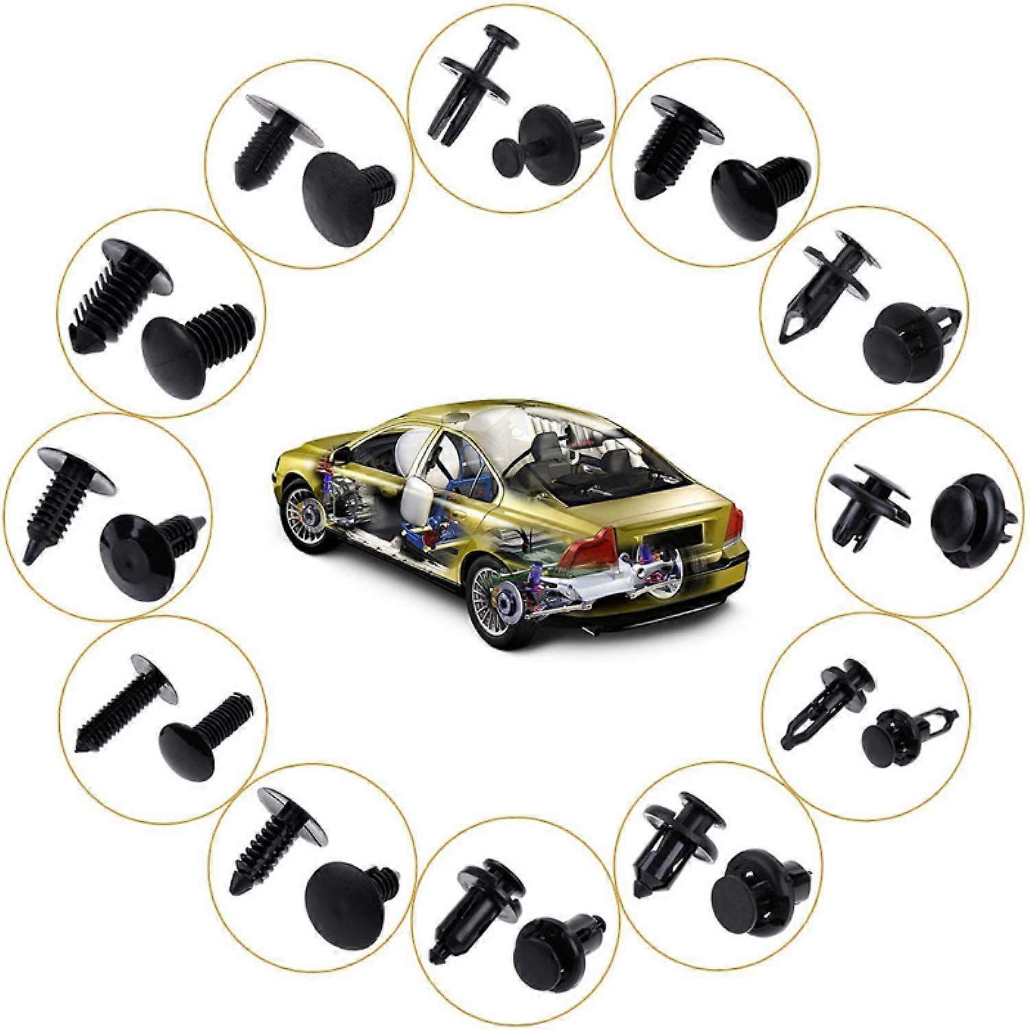 240pcs Bumper Retainer Clips Car Plastic Rivets Fasteners Push Retainer ...