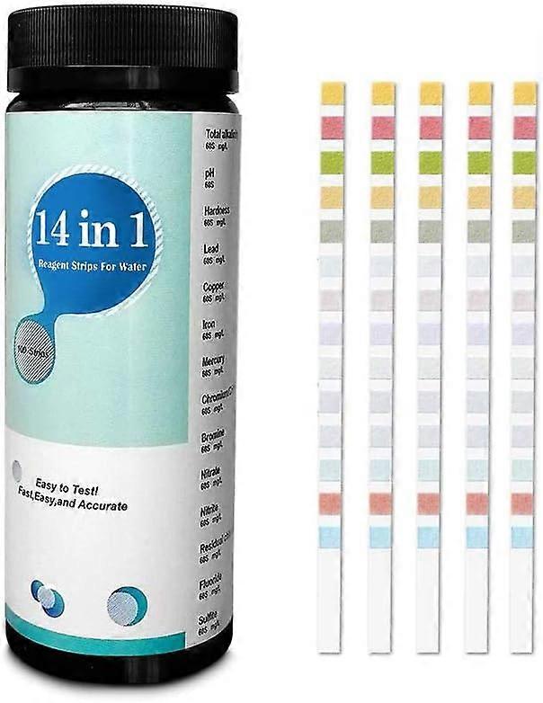 50pcs Water test strips drinking water, 14 in 1 water test strips for ...