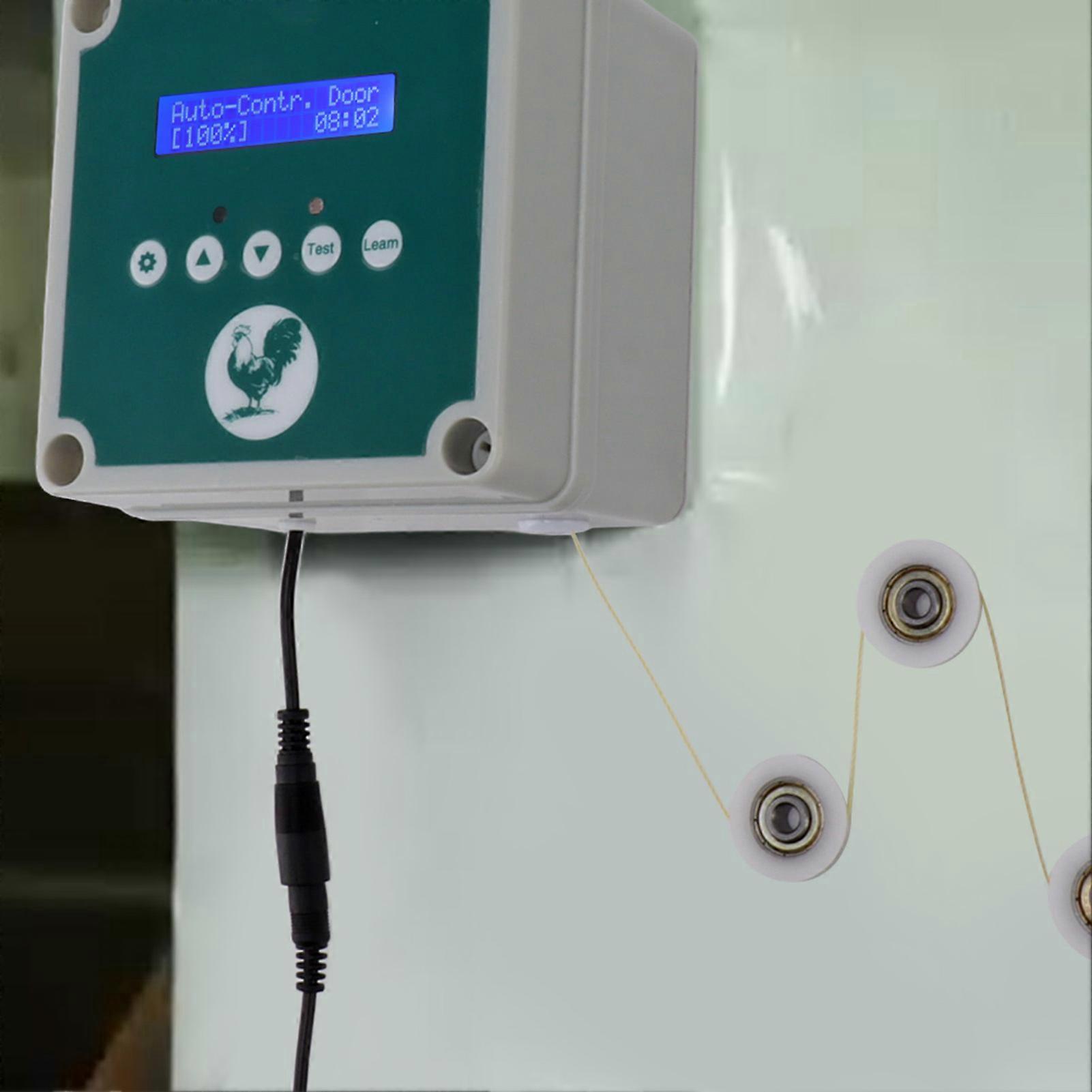 IP44 Automatic Chicken Coop Door Controller Timer Light Sensing Remote ...