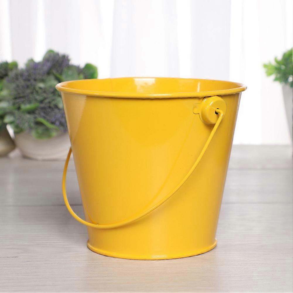 Small Metal Bucket with Handle, Beach Toys Mini Bucket for Partys ...