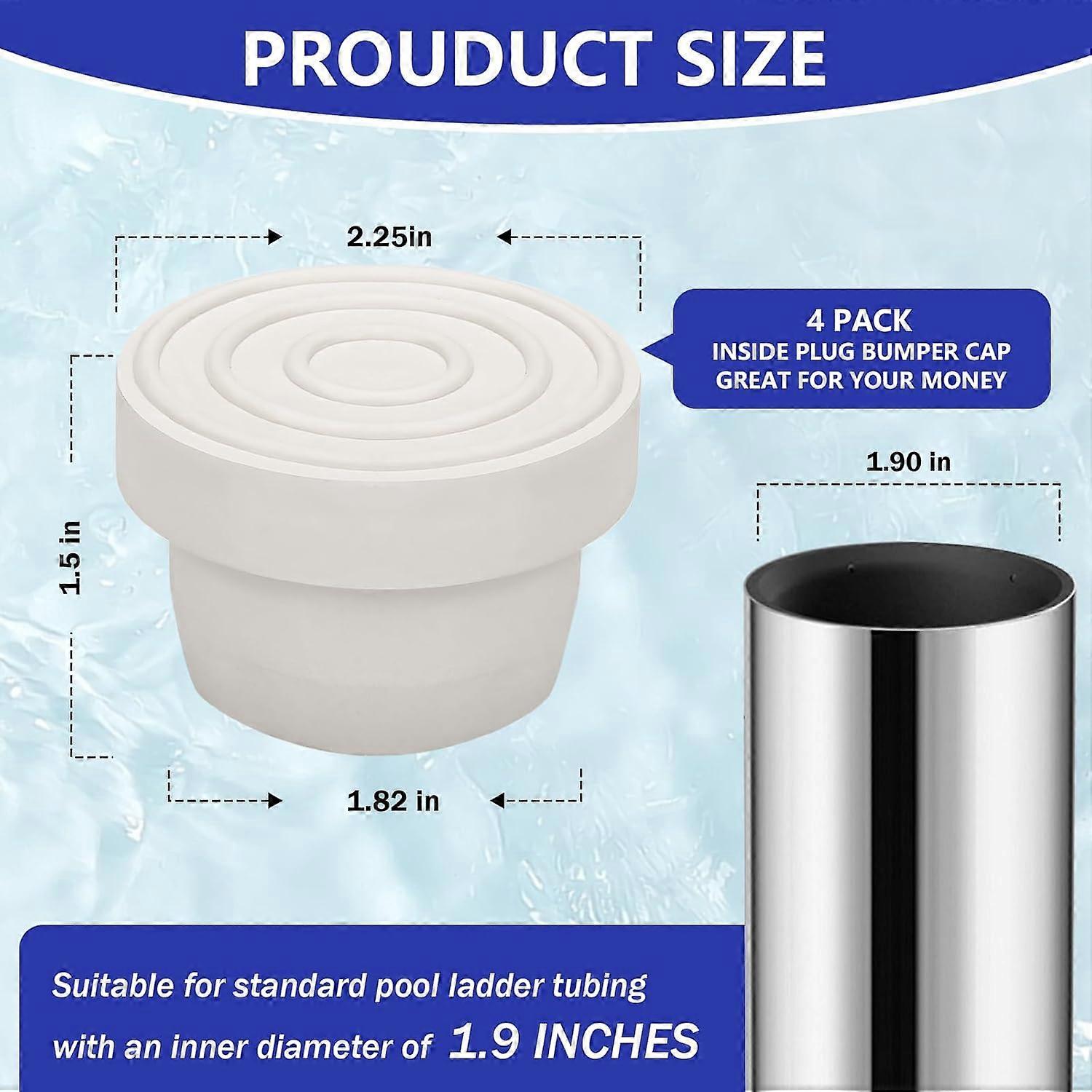 Inground Swimming Pool Ladder Bumpers - Pool Ladder Rubber End Cap for ...