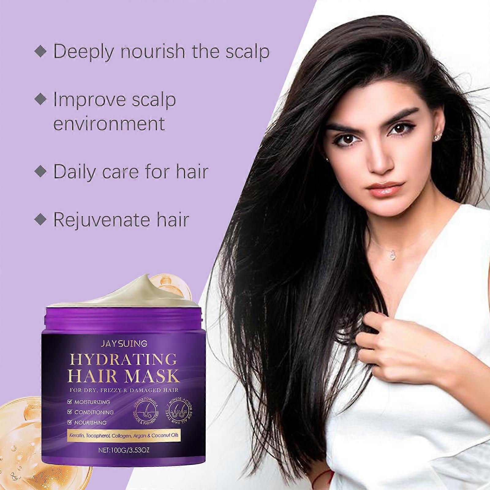 Hydrating Hair Mask for Dry Damaged Hair, Keratin Hair Mask, Deep Conditioner Moisturizer ...