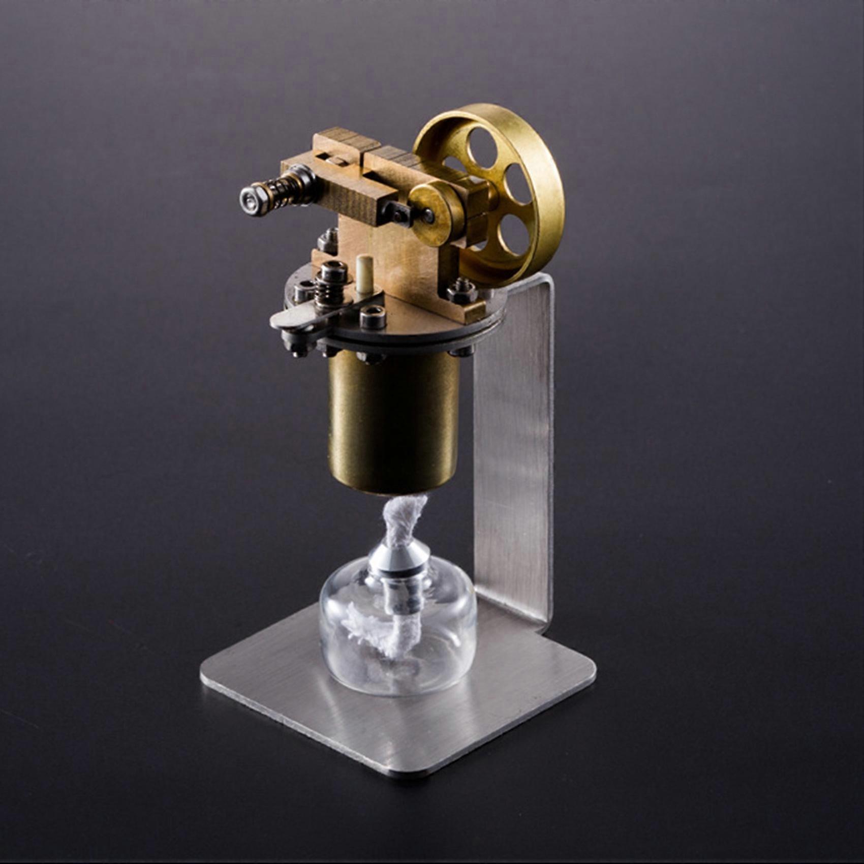 Mini Stirling Engine Model, Full Copper Boiler Vertical Small Steam ...