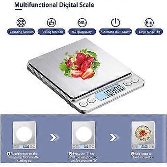 Upgraded Large Range Small Kitchen Scale 500g/0.01g, Usb Charging Mini ...