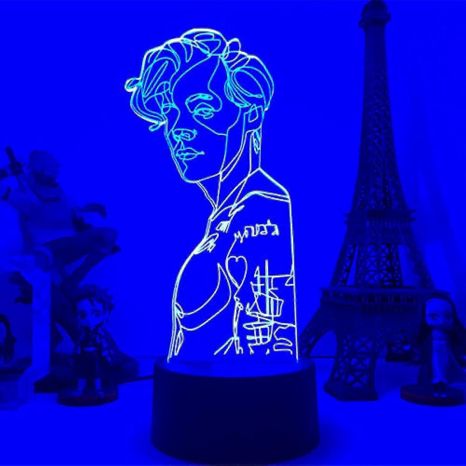 3d Night Light, Harry Styles Lamp 16 Color With Remote And Smart Touch ...