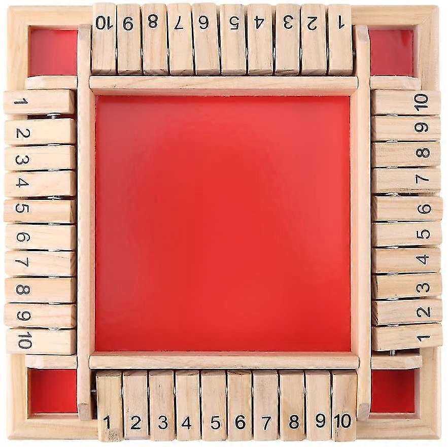 Shut The Box Educational Numeracy Skills Game Gift Wooden Number Board ...