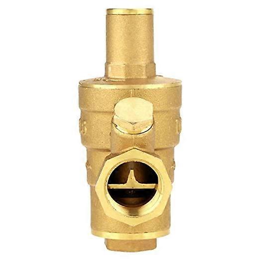 Tryckreduceringsventil, DN15 Justerbar vattentrycksregulator i mässing med mätarmätare | Fruugo SE