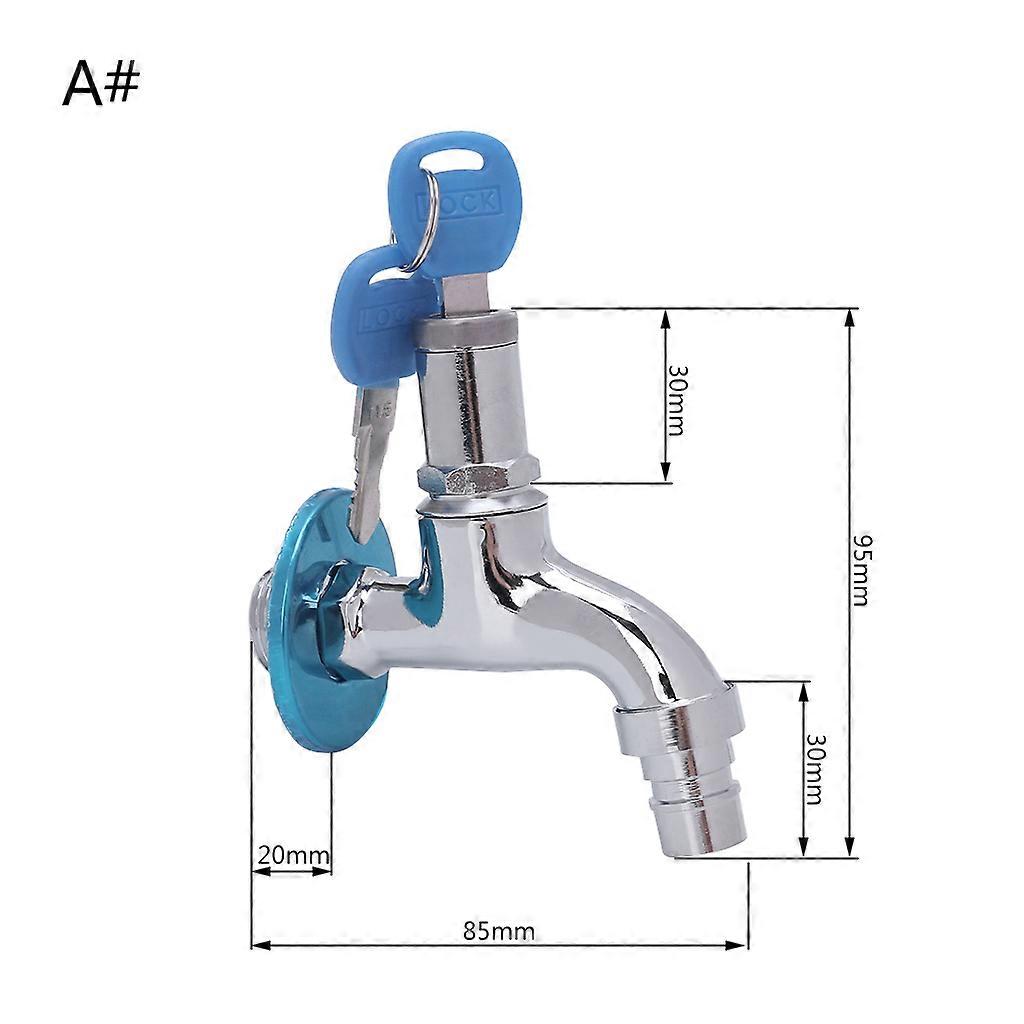 Outdoor Anti-theft Sink Faucet With Lock for Key Single Handle Lockable ...