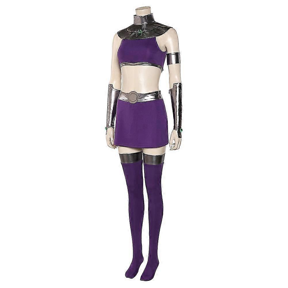 Starfire Cosplay Costume Disguise Fantasia Dress For Adult Women Girls ...