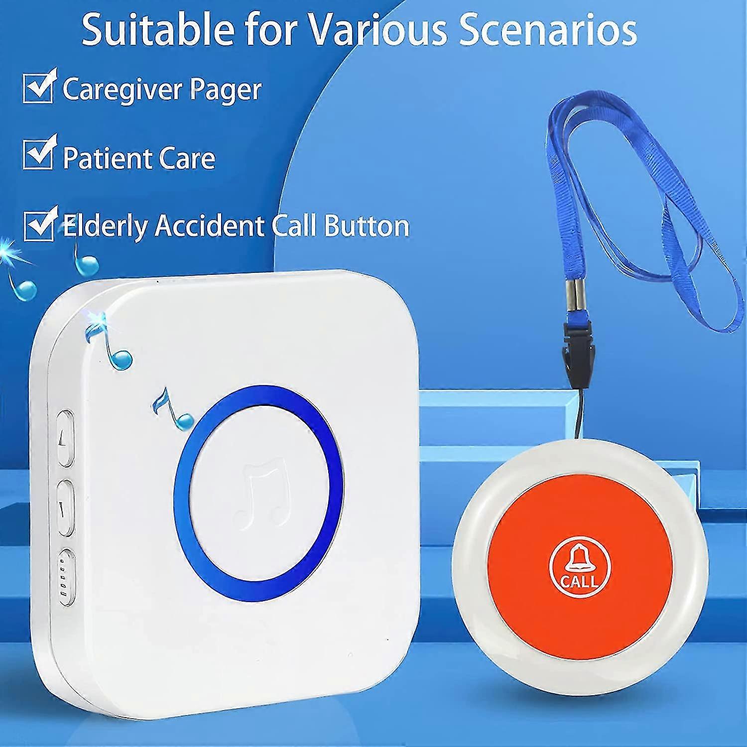 Caregiver Pager Emergency Call Bell Button For Elderly Monitoring ...