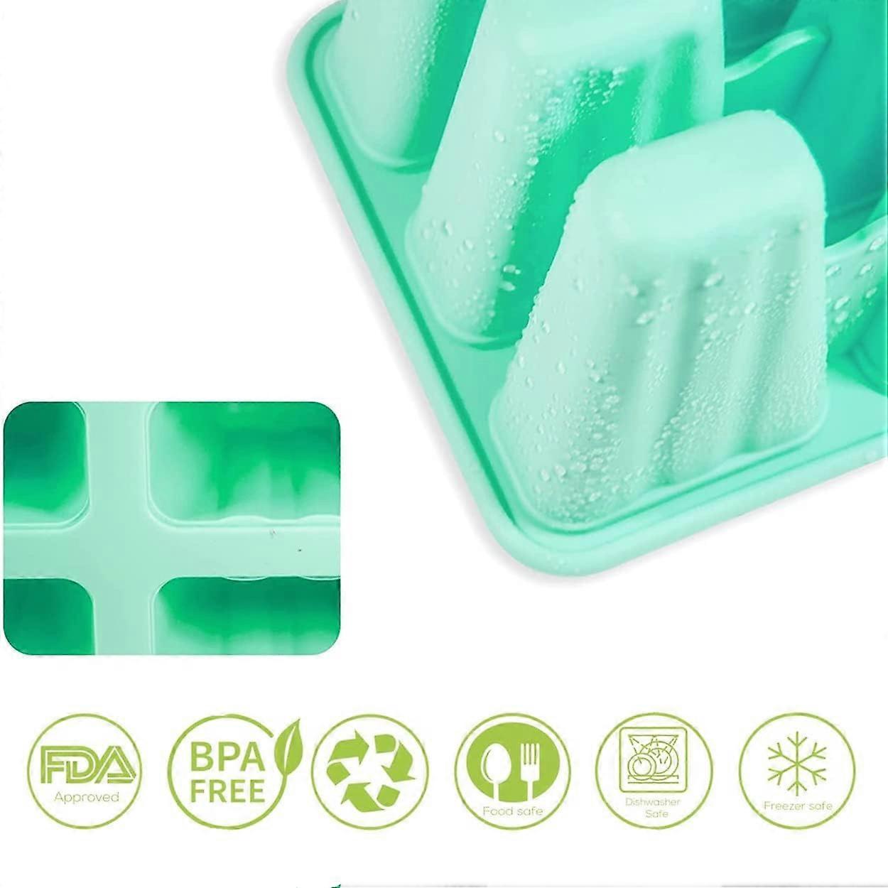 Popsicle Molds, Ice Cream Mold,10 Cavities, Creative Homemade Silicone ...
