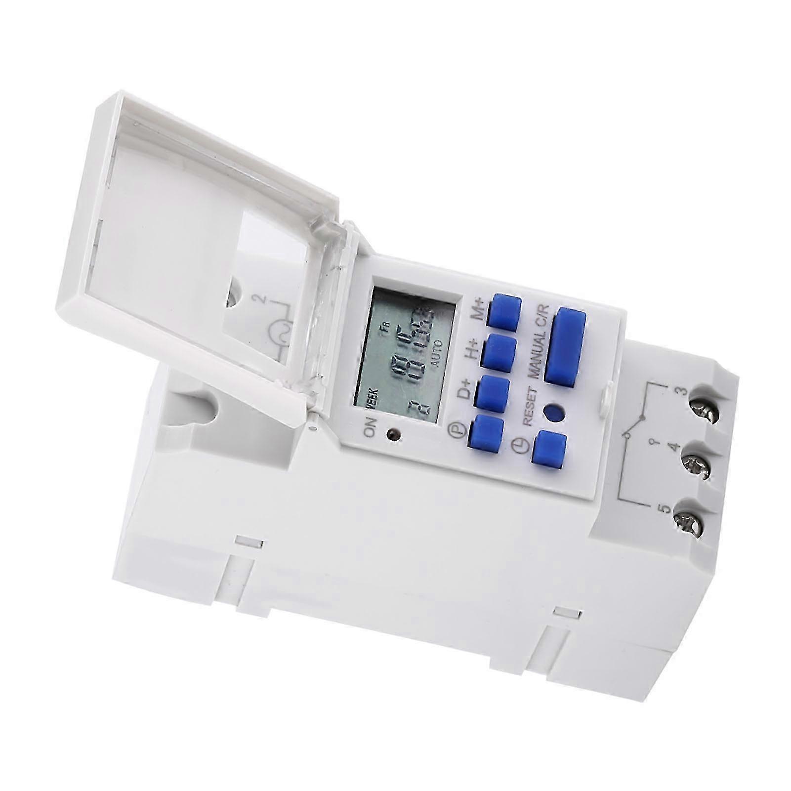 LCD Display 7 Days Programmable Electronic Relay Time Switch 16on8off ...