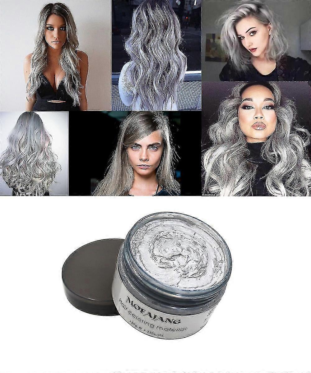 Temporary Hair Color Wax Disposable Hair Coloring Cream Mud Natural ...