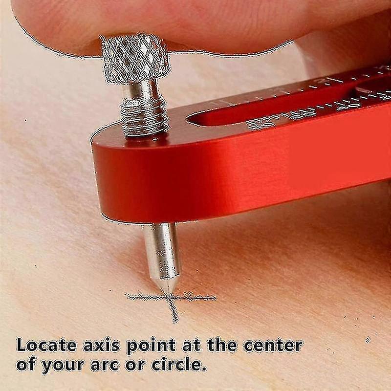 Woodworking Aluminum Adjustable Drawing Circle Ruler Tool,fixed-point ...