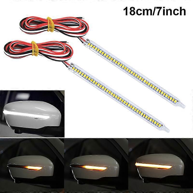 SEAMETAL Sequential Rear Mirror Turn Signal Lights Universal Dynamic ...