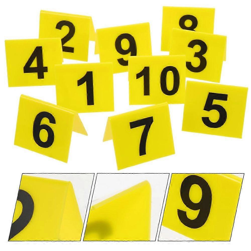 Set of 10 Evidence Markers Perfect for Crime Scene & Table Decorations ...