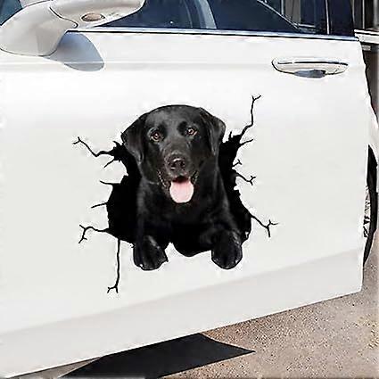 1PCS Dog Car Stickers, 3D Labrador Car Decals Personalized Stickers ...