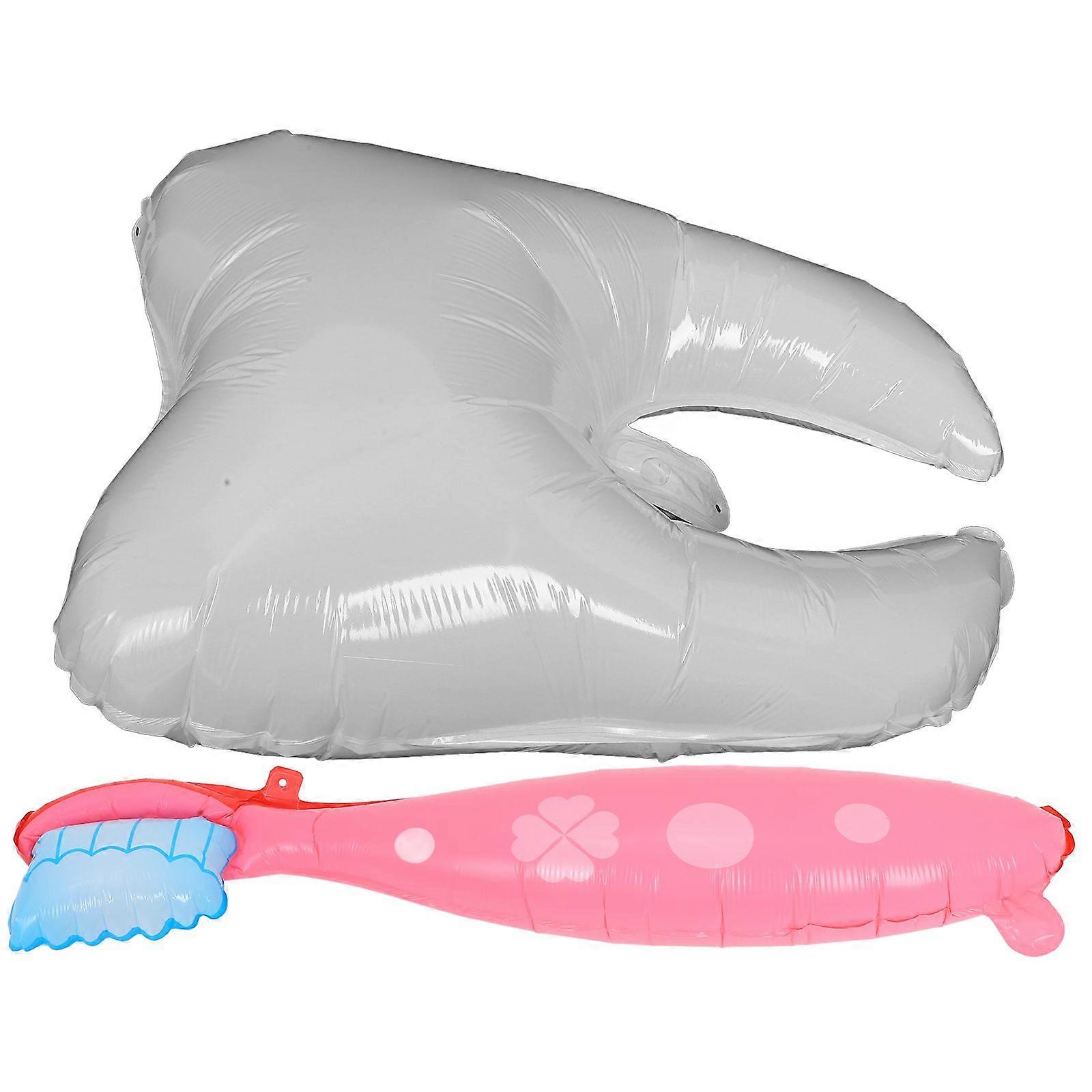 2pcs White Tooth Balloons For Baby Shower Teeth Theme Party Decorations ...