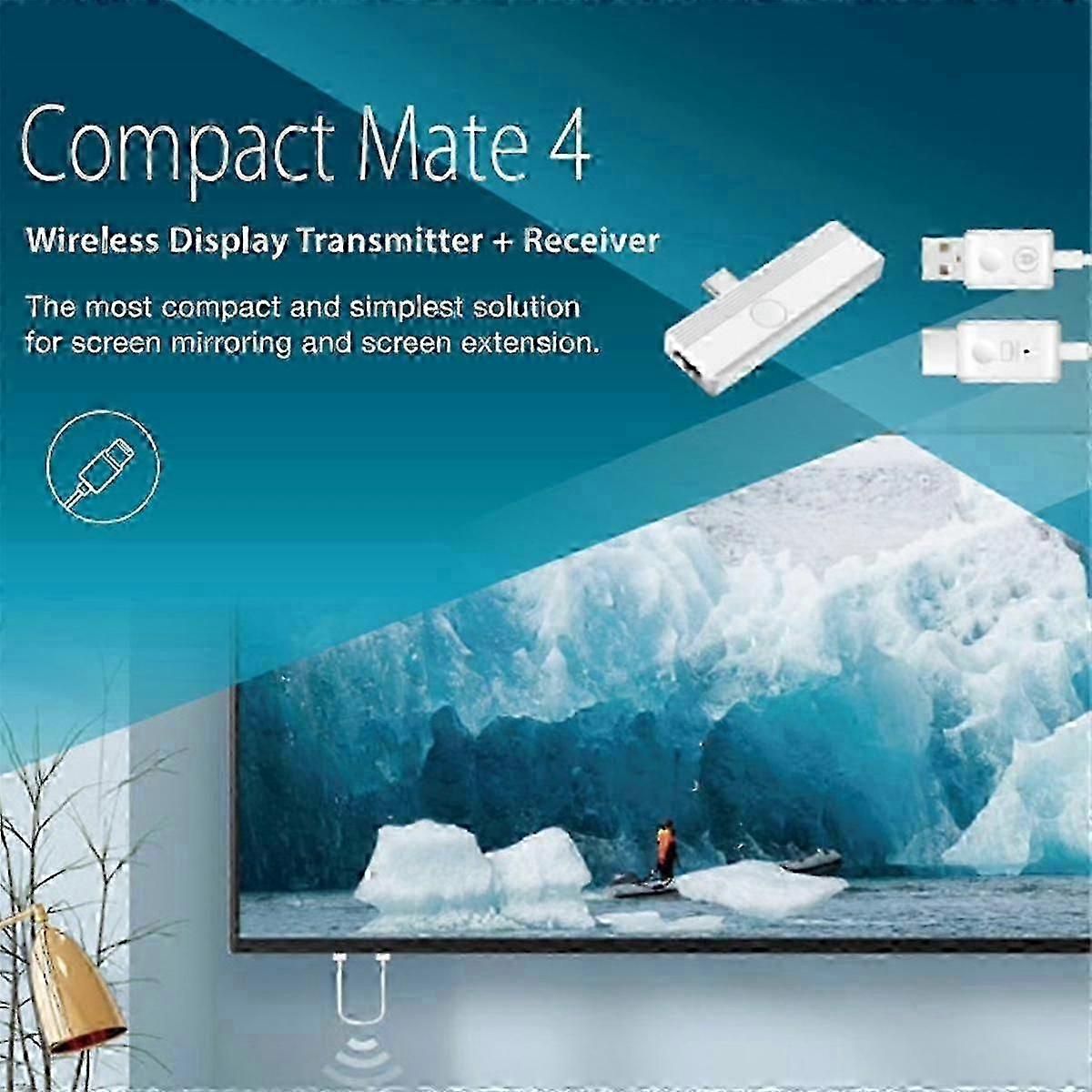 Wireless USB C to -Compatible Display Adapter Screen Mirror Cast Extend ...
