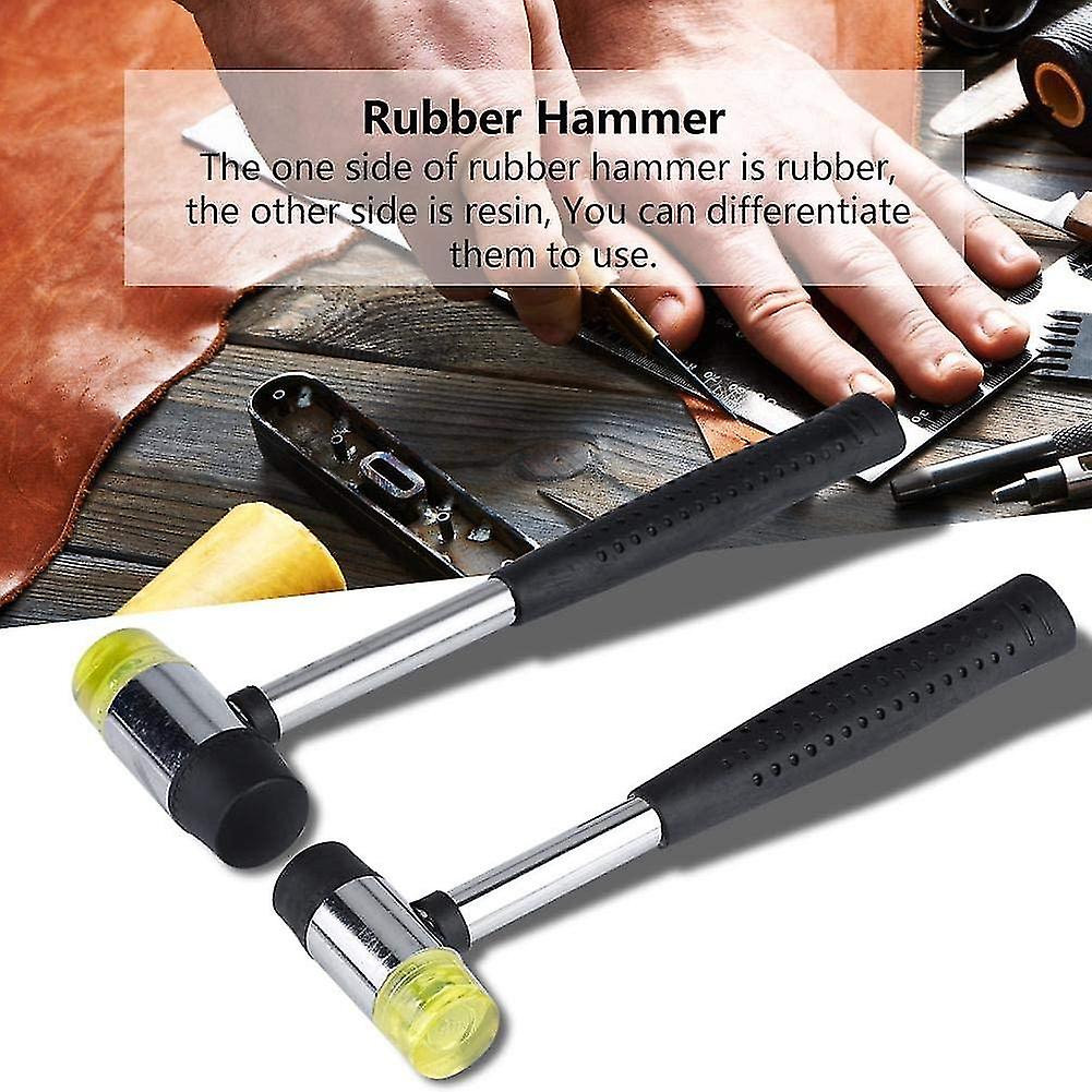 Professional Rubber Hammer Double-ended Rubber Hammer With Plastic ...