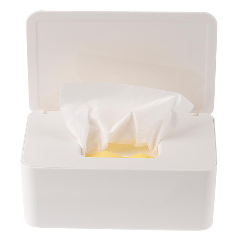 Wet Tissue Box Desktop Seal Baby Wipes Paper Storage Box Dust-proof ...