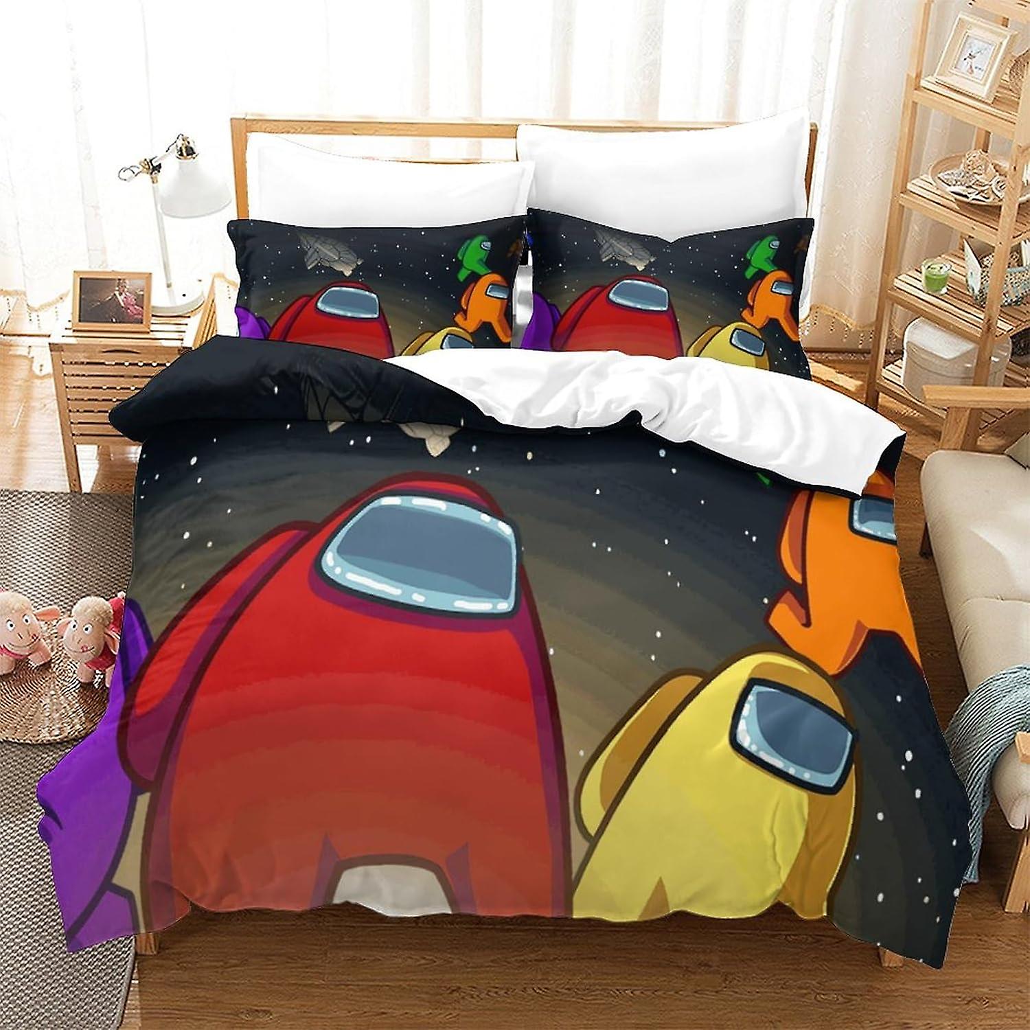 LOUSON Among UsBedding Quilt Duvet Cover Set Pieces Soft Microfiber ...