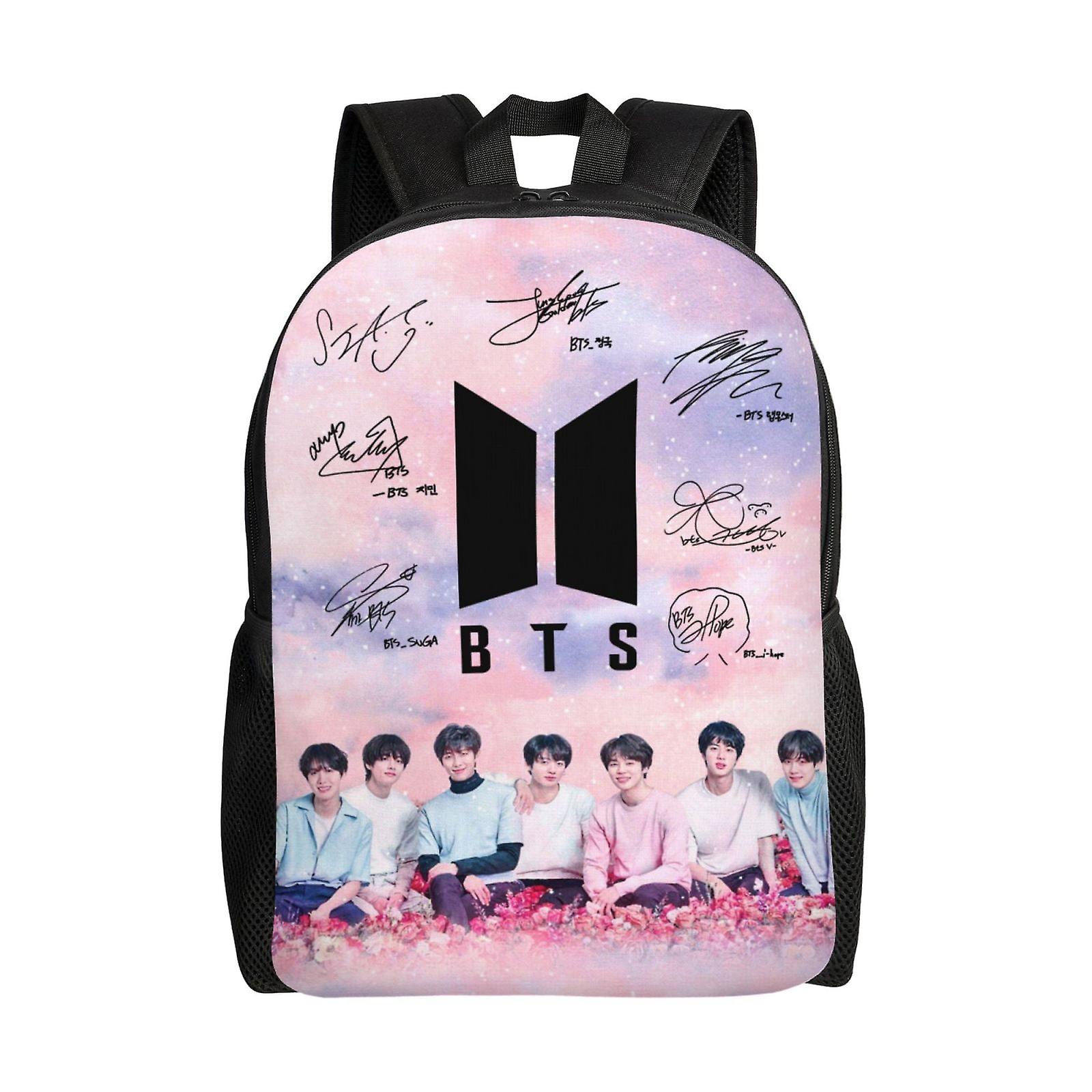 Kids K-Pop BTS Backpack 3D Print Cartoon Anime Backpacks Teenagers ...