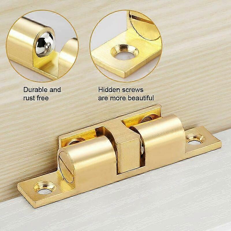 6 Pieces Brass Double Ball Catch,Door Ball Catch,Door Latch,Brass Door ...