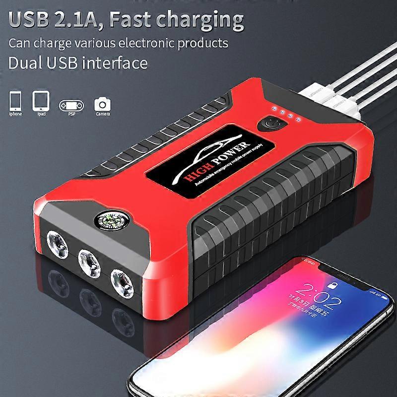 Portable Car Jump Car Starter Power Bank 99800mAh Emergency Start-up ...