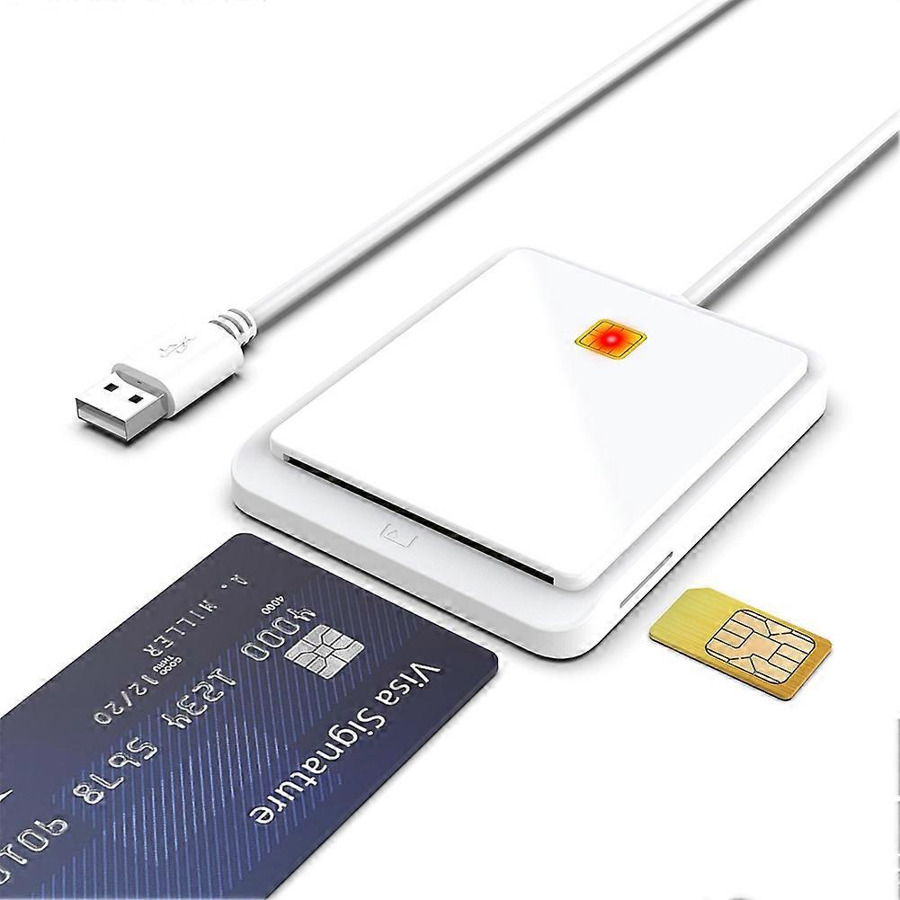 Portable USB 2.0 Smart Card Reader &ID Bank Card SIM Card Card Reader ...