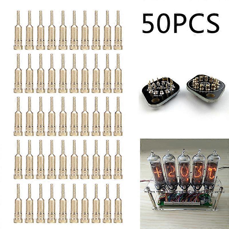 50pcs/set Nixie/vfd Tube Socket Female Pin For In-14 In-16 Qs18-12 Qs16 ...