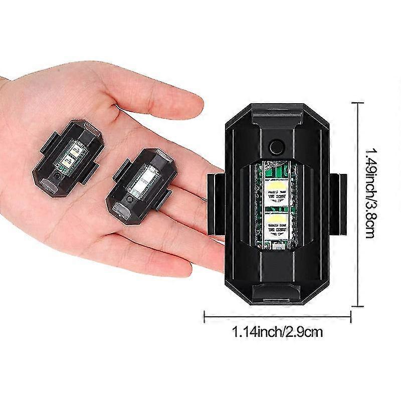 Exquisite Universal Led Anti-collision Warning Light Signal Light Wireless 7 Colors Flash ...