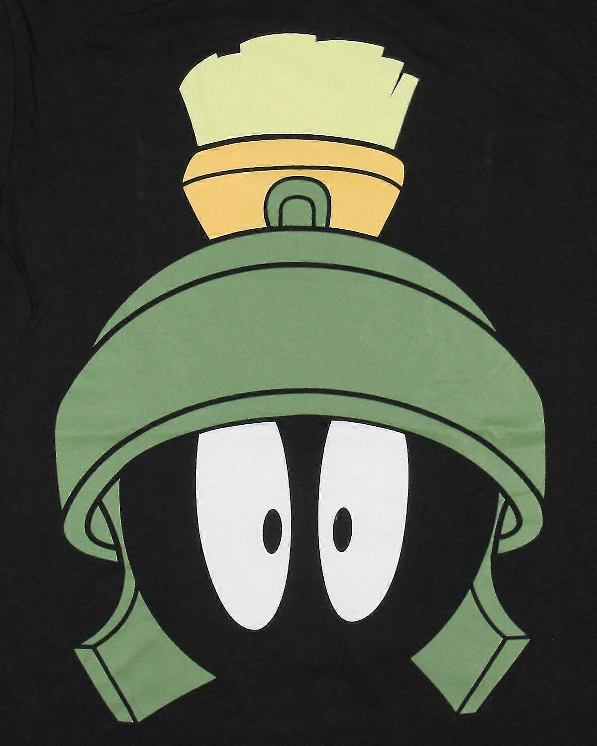 Looney Tunes Men Marvin The Martian Big Face Graphic Print Costume T ...