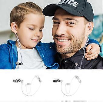 Agent Earpiece Clear Stretch Coil Metal Clip Secret Service Cosplay ...