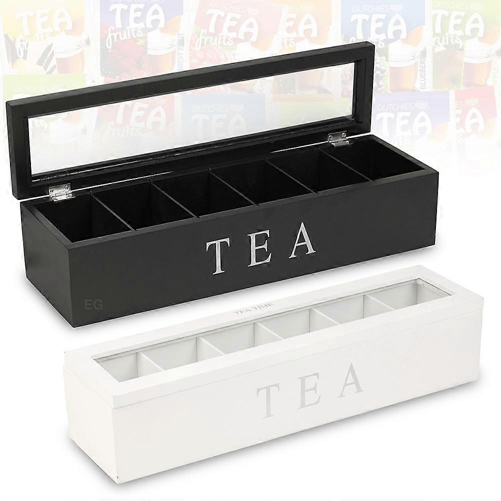 Wooden Tea Storage Box Coffee Tea Bag Storage Box Sugar Packet Storage ...