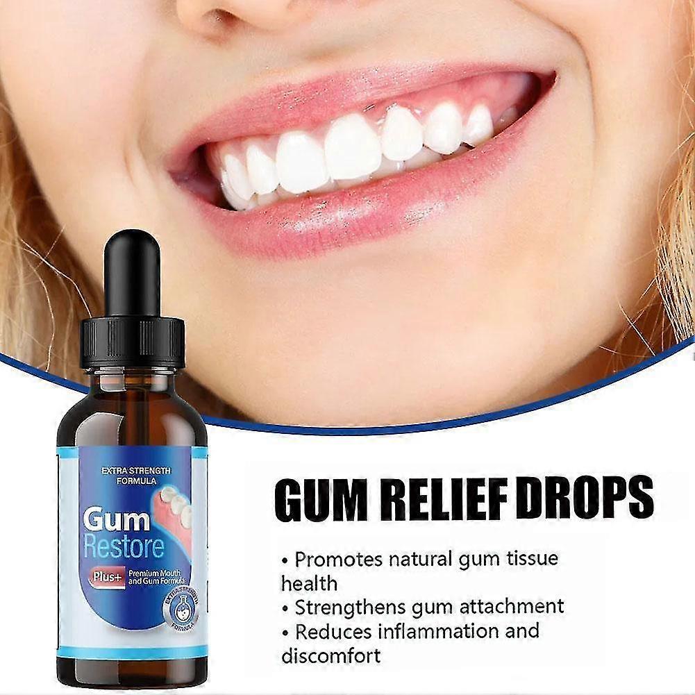 1-3X Gum Restore Plus - Oral Drops For Teeth, Bad Breath, Gums Repair ...