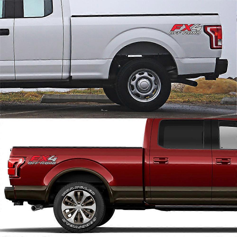 2PC FX4 Off Road Car Sticker For Ford Ranger Raptor F150 Mitsubishi ...