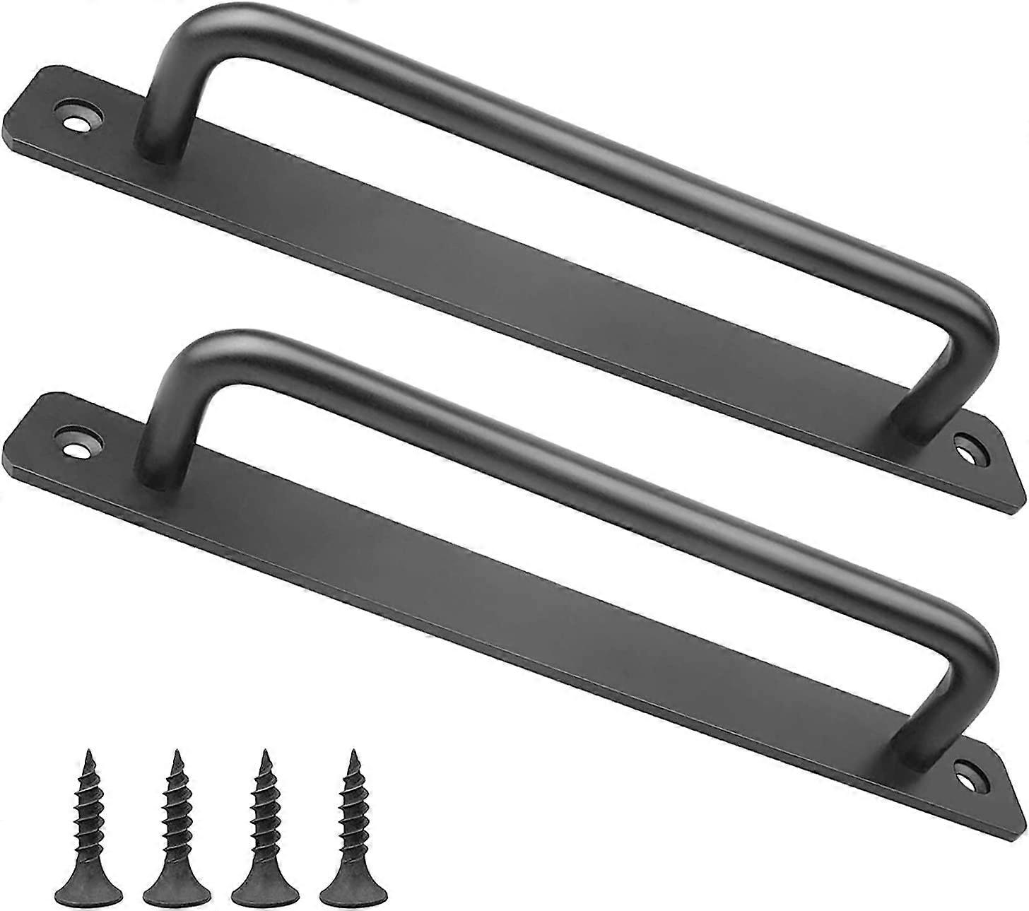 2 Black Door Handles, Metal Door Handles, Aluminum Metal Door Handles ...